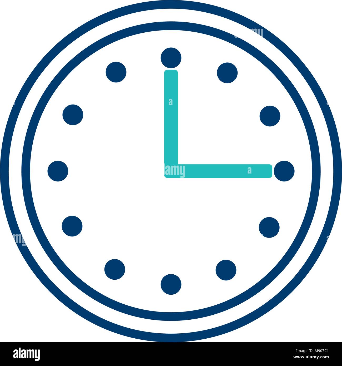 round clock time hour timer image Stock Vector Image & Art - Alamy