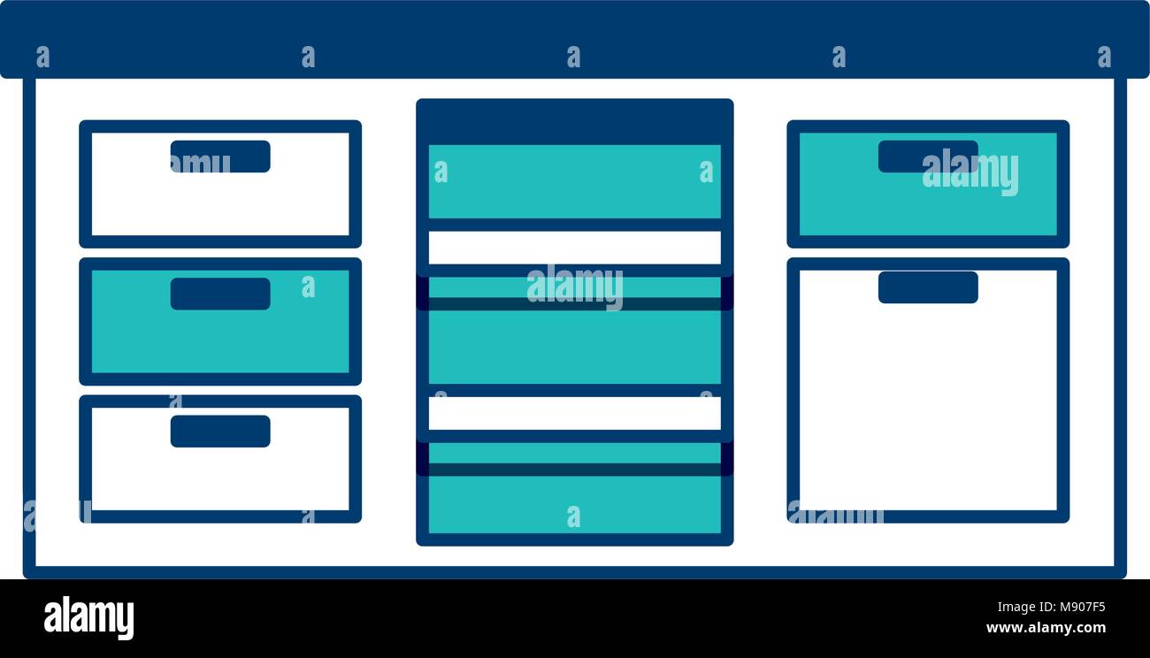 Large kitchen room furniture Stock Vector Images - Alamy