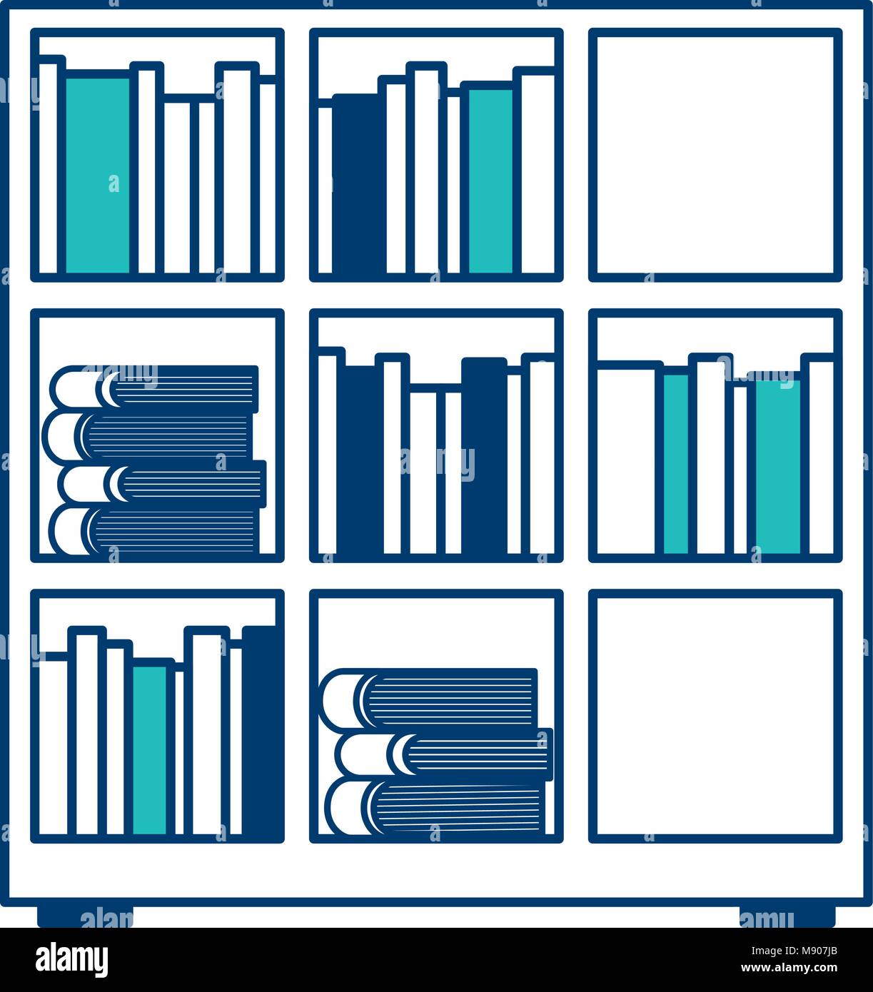 bookshelf and books encyclopedia read Stock Vector Image & Art - Alamy