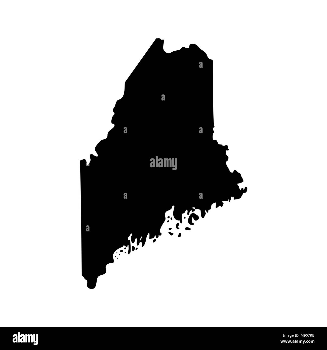 States maine Cut Out Stock Images & Pictures - Alamy