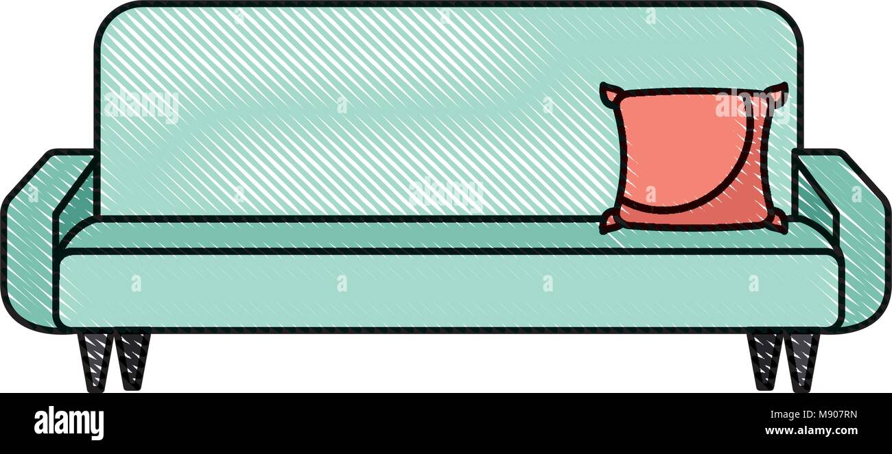 White sofa cushions Stock Vector Images - Alamy