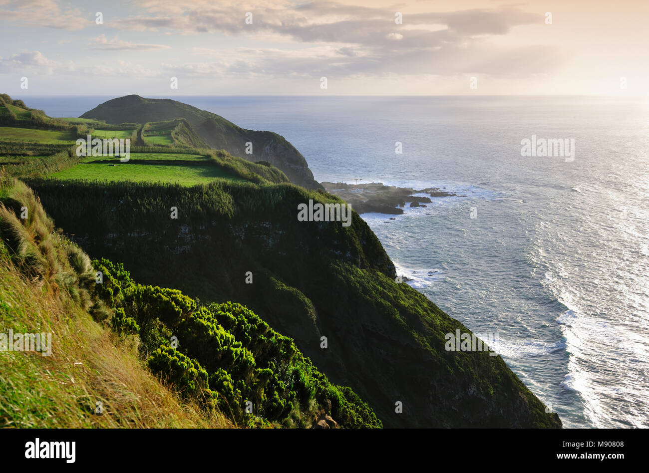 Coastline of Mosteiros. São Miguel, Azores islands. Portugal Stock ...