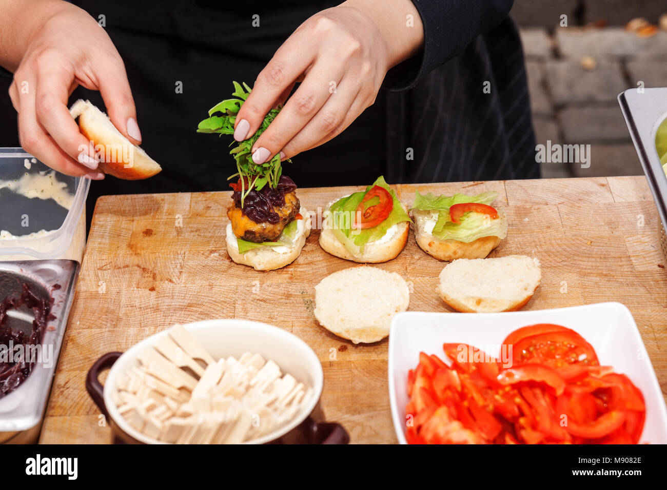Mini Burgers High Resolution Stock Photography and Images - Alamy