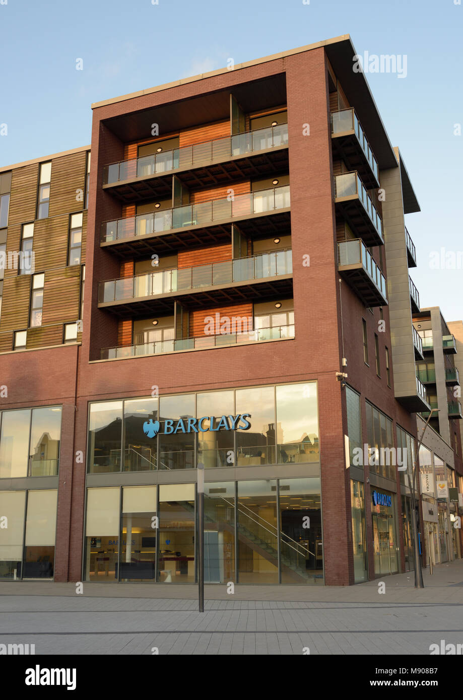 Modern retail balconies hi-res stock photography and images - Alamy