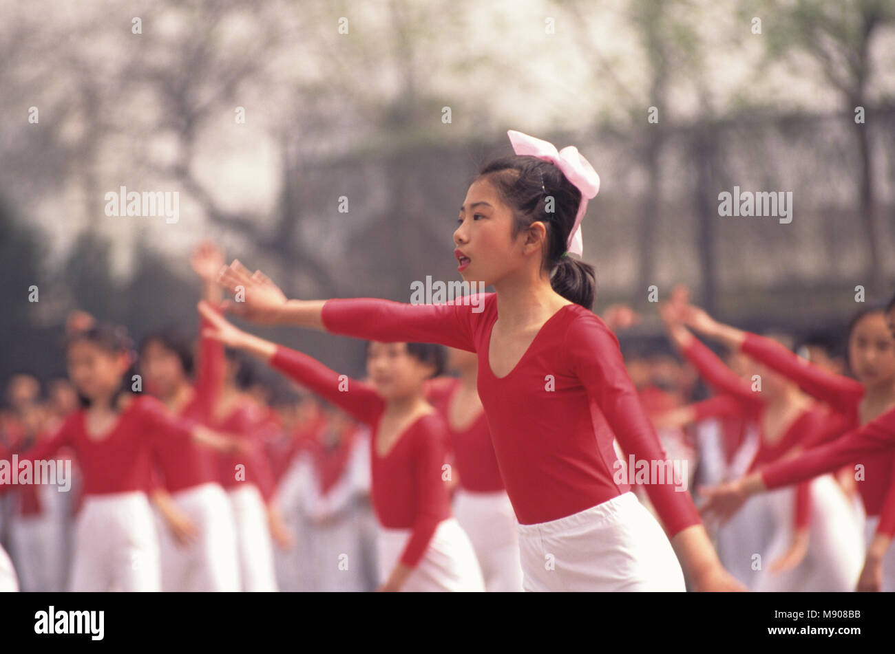 Beijing middle school children, China, PRC,, Middle Kingdom Stock Photo ...