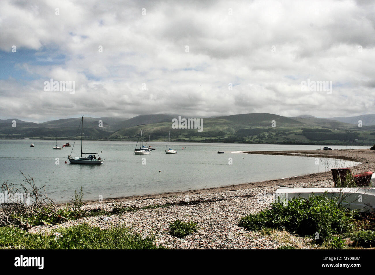A view of the Anglesey coast line Stock Photo - Alamy