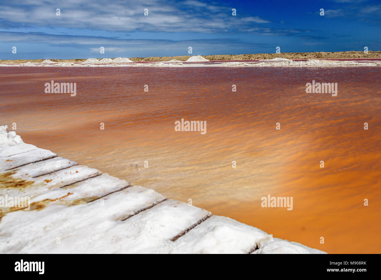 A salt mine near the Cape Cross seal colony on Namibia's Skeleton Coast ...