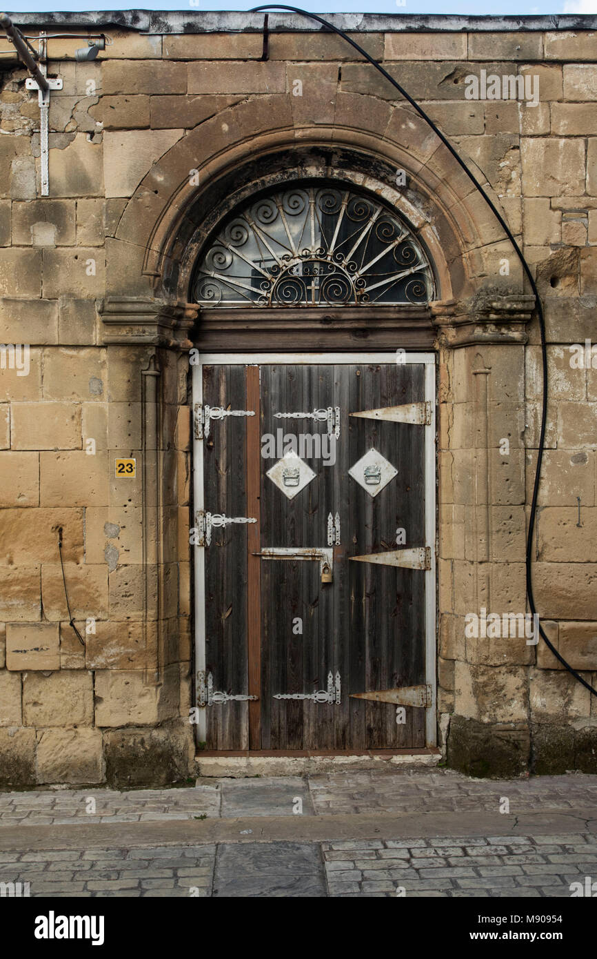 Architectural door in Polis old town, Paphos, Cyprus Stock Photo - Alamy