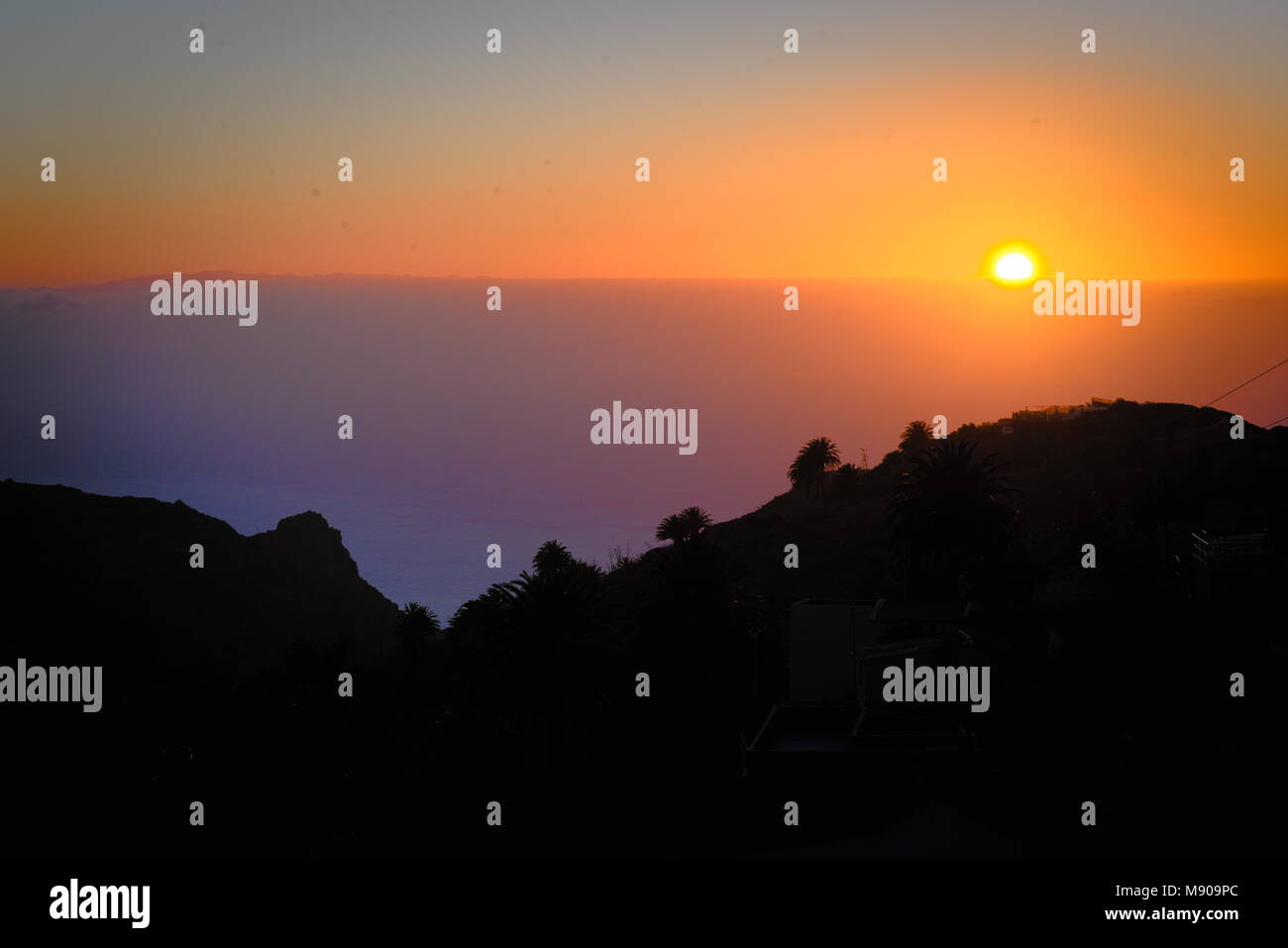 Sundown in clouds over hi-res stock photography and images - Alamy