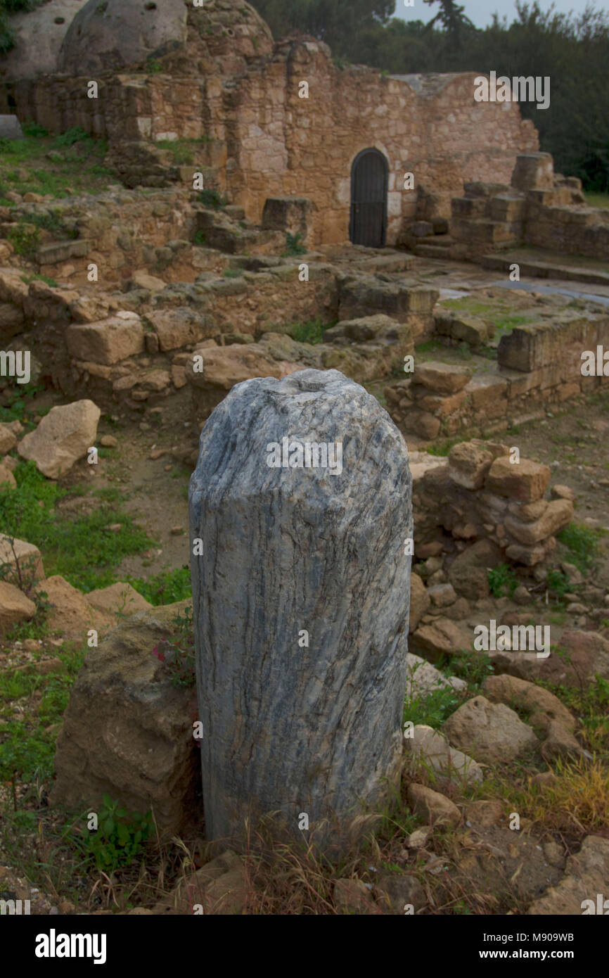 Saint Paul's pillar, Paphos, Cyprus, Mediterranean Stock Photo - Alamy
