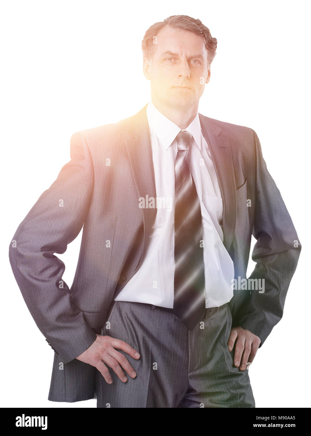 handsome businessman. isolated on white background Stock Photo - Alamy