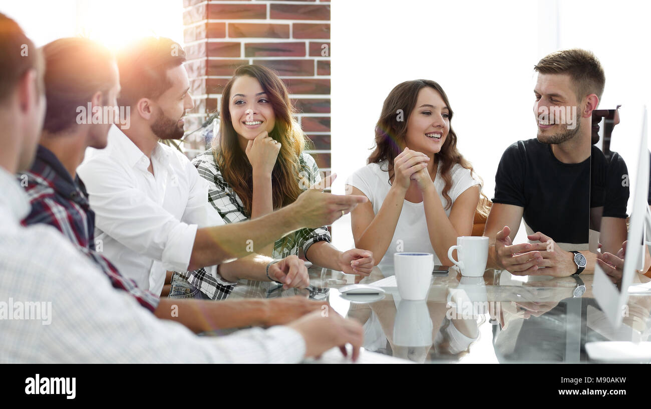 Creative workers design together in the Studio.the concept of teamwork ...