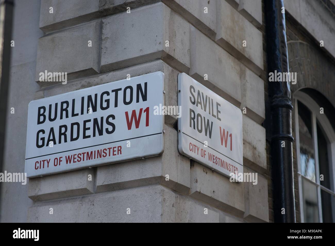 Road traffic signs and road names Stock Photo - Alamy