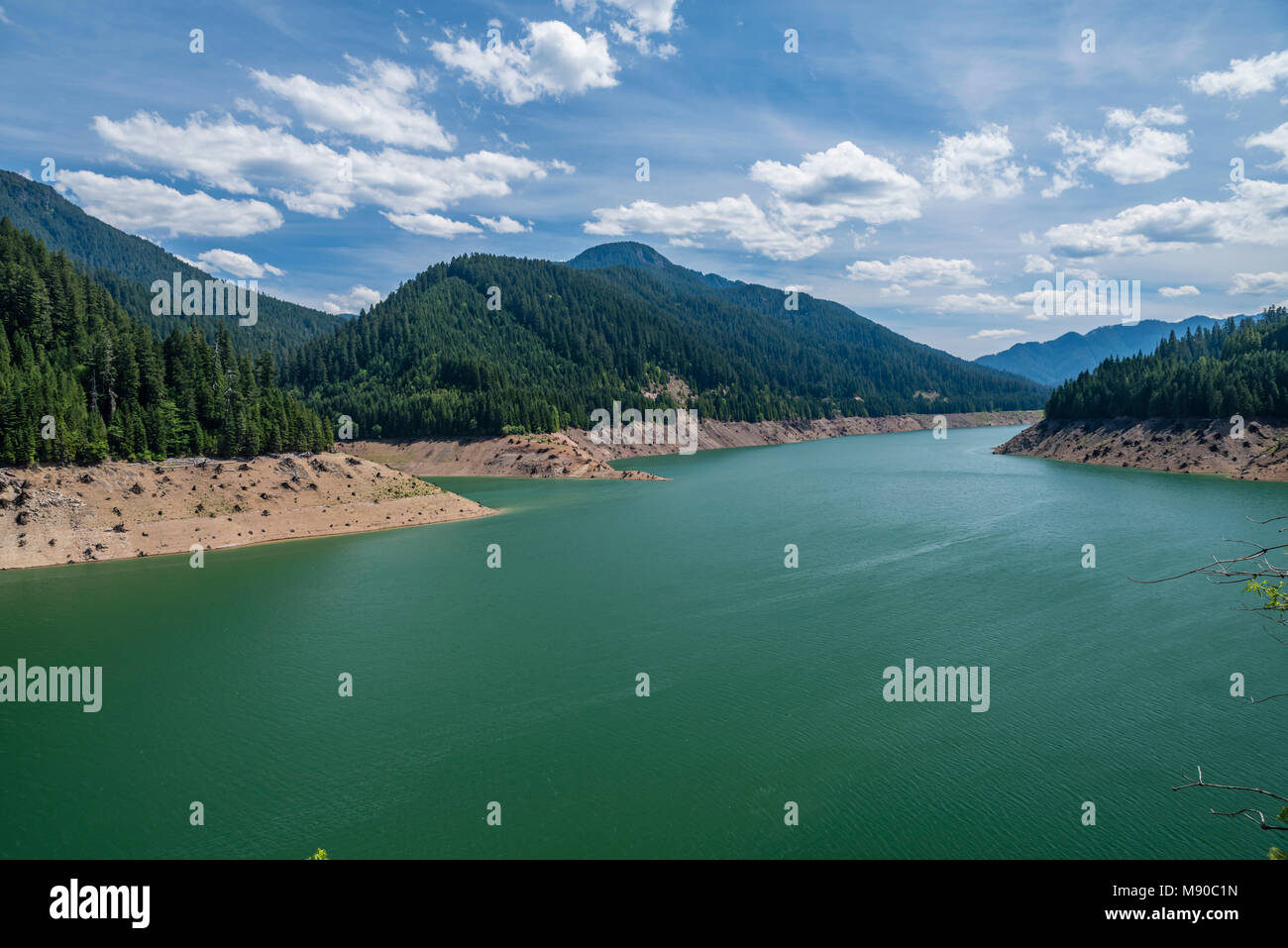 Cougar Reservoir in Lane County Oregon is part of the McKenzie River ...