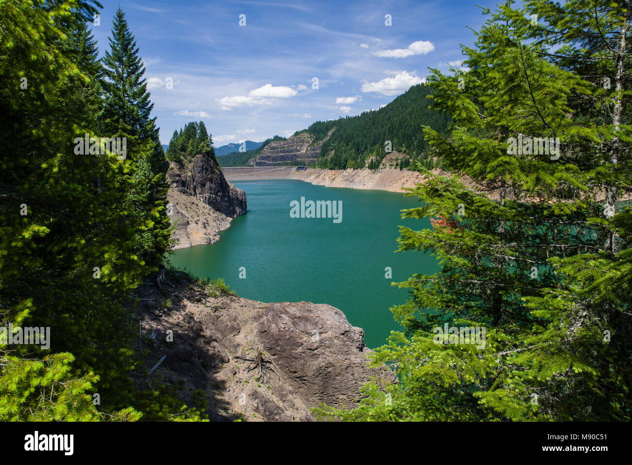 Cougar Reservoir in Lane County Oregon is part of the McKenzie River ...