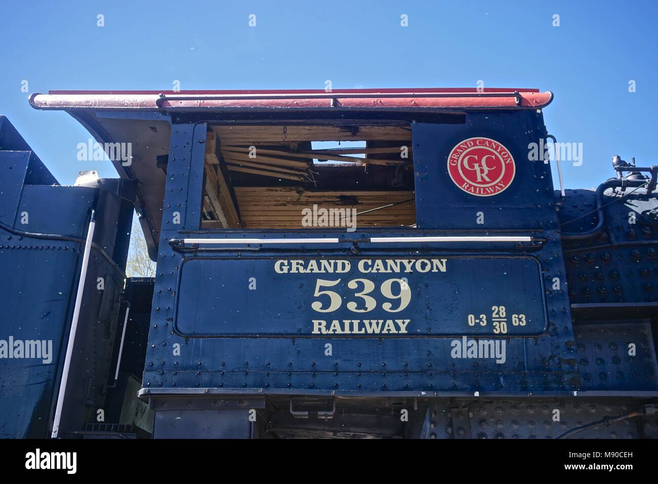 Williams, Arizona, USA: Locomotive of the Grand Canyon Railroad on ...
