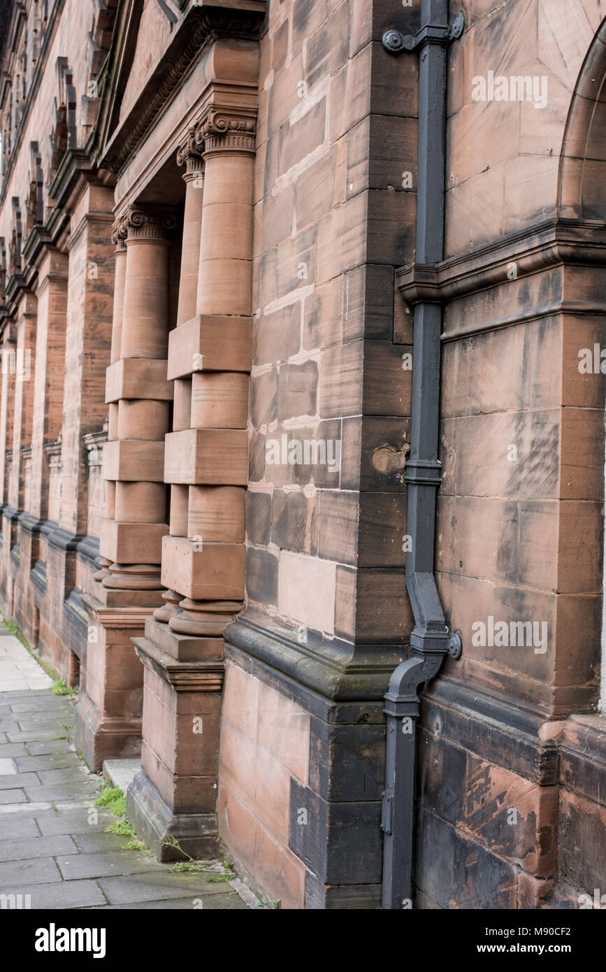 Gutter on Old Building Stock Photo - Alamy