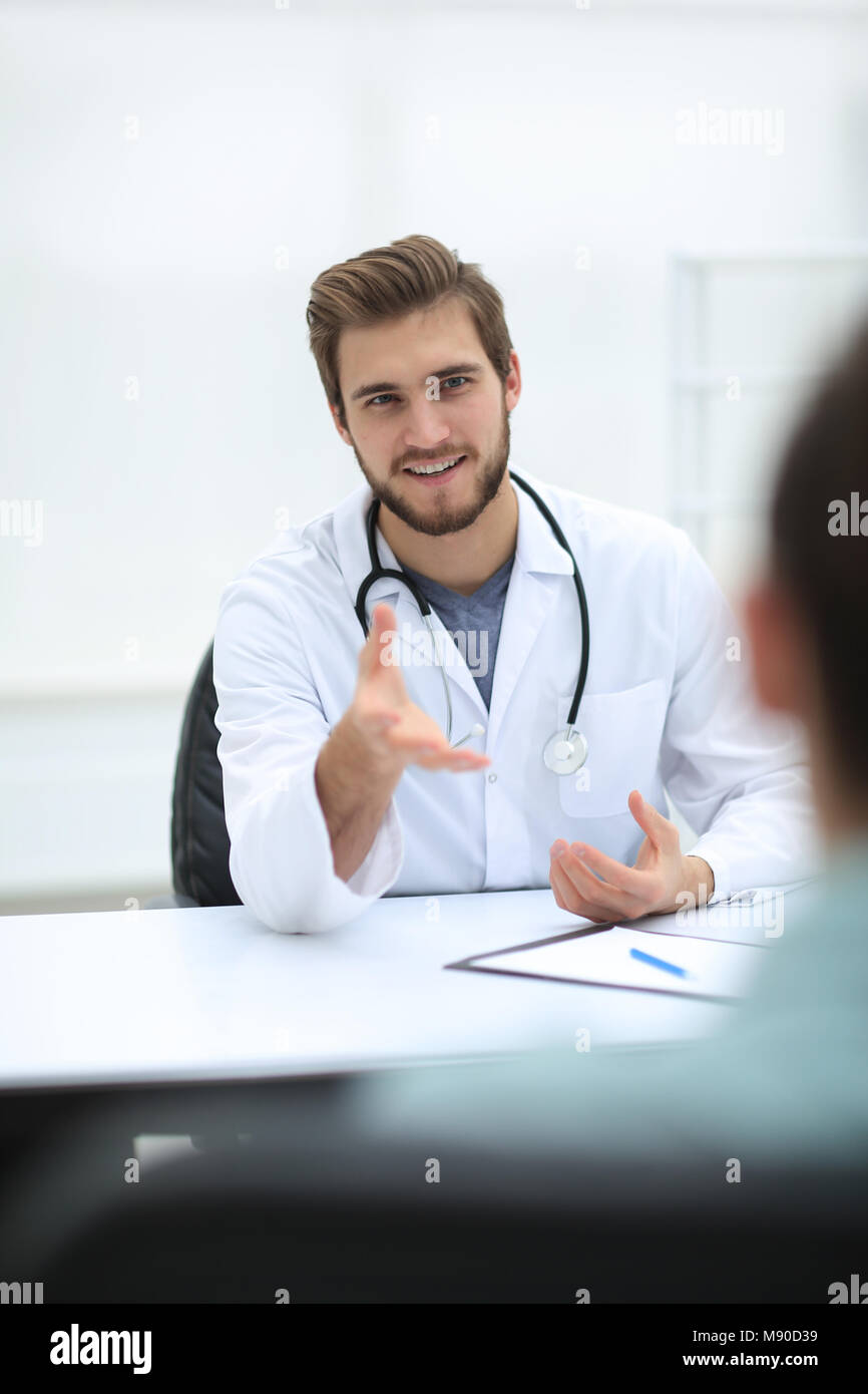 closeup.the doctor advising his patient Stock Photo - Alamy