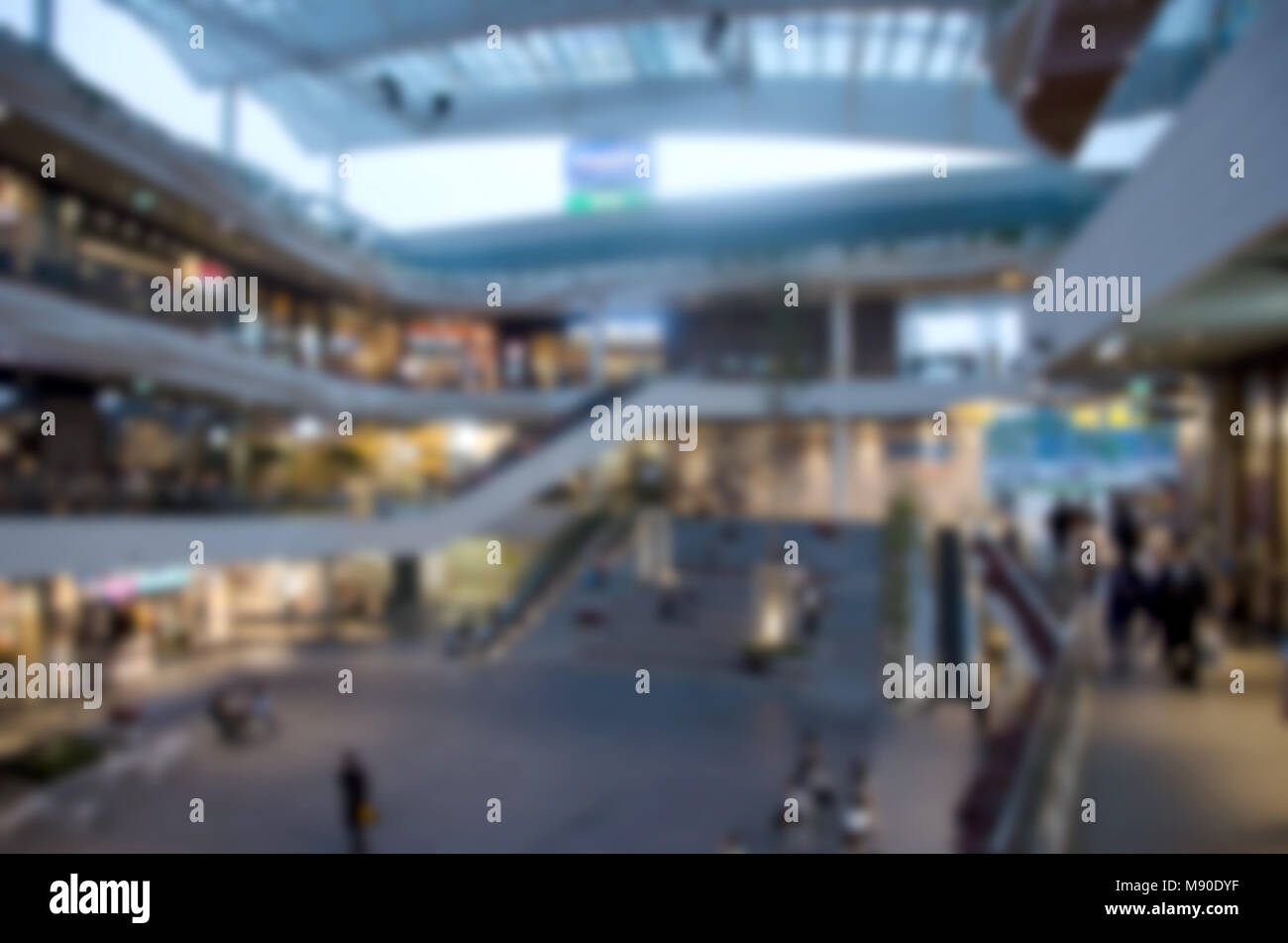 Abstract blur shopping mall and retail store. Use a background image of ...