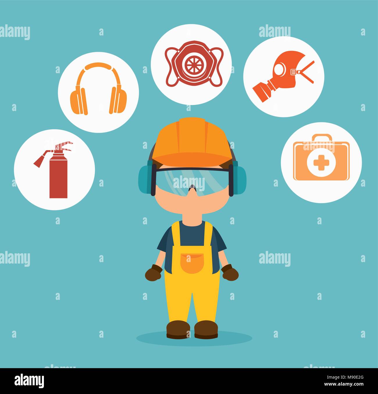 safety equipment design, vector illustration eps10 graphic Stock Vector ...