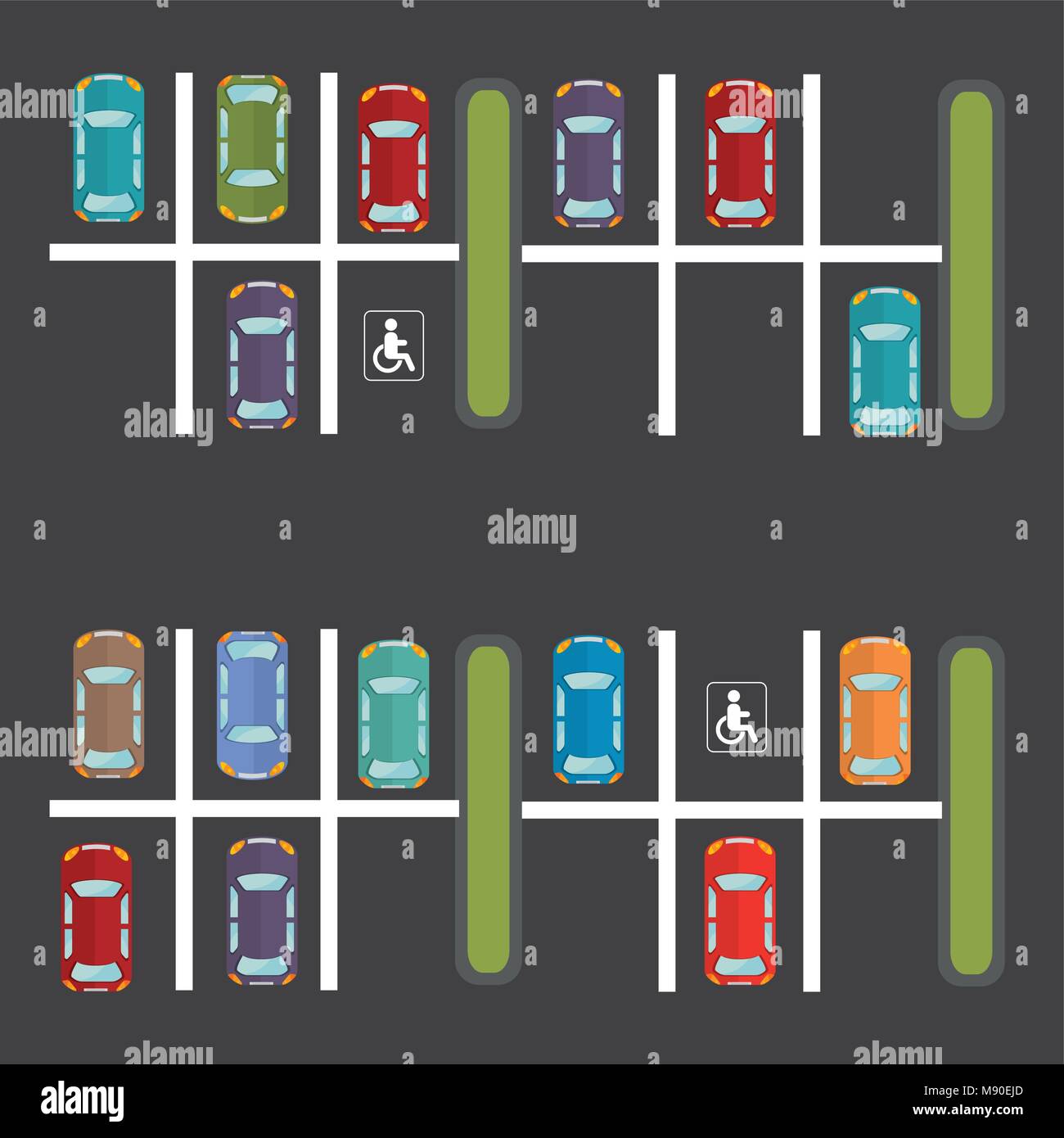 parking lot design, vector illustration eps10 graphic Stock Vector ...