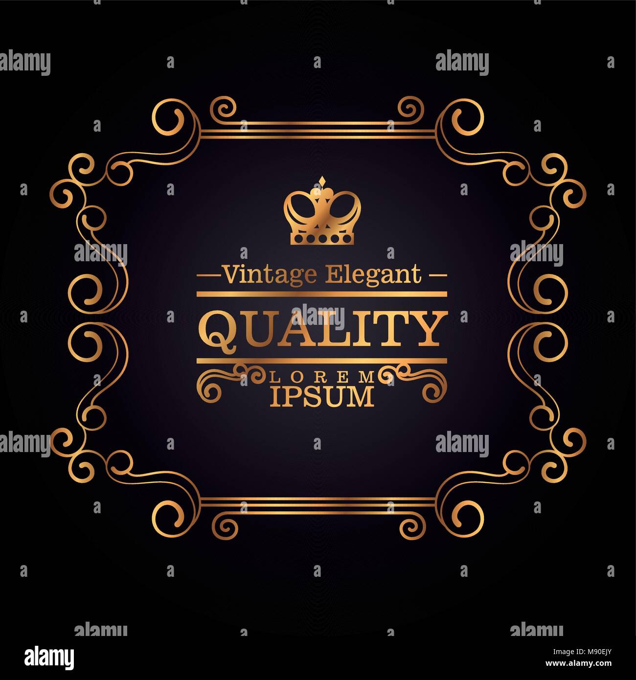 elegant quality frame design, vector illustration eps10 graphic Stock ...