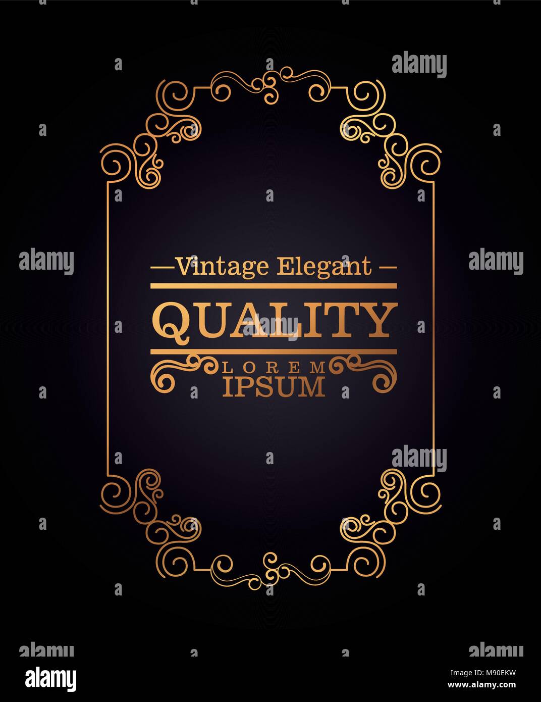 elegant quality frame design, vector illustration eps10 graphic Stock ...