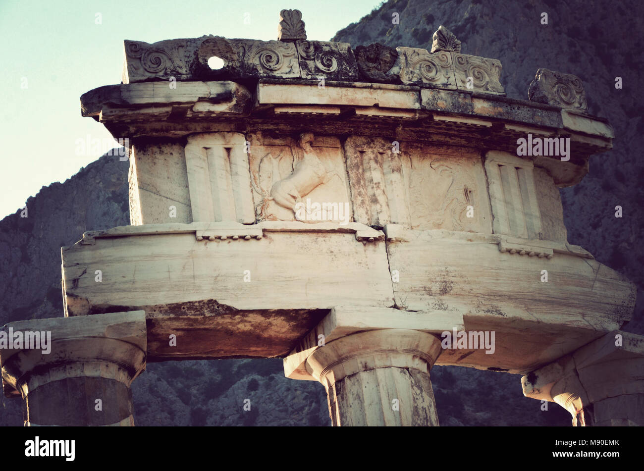 Delphi Oracle Greece Unesco World Heritage Stock Photo - Alamy