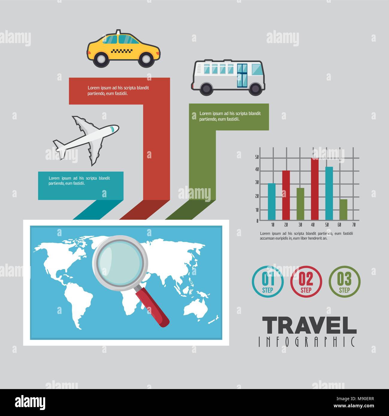 travel infographics design, vector illustration eps10 graphic Stock ...