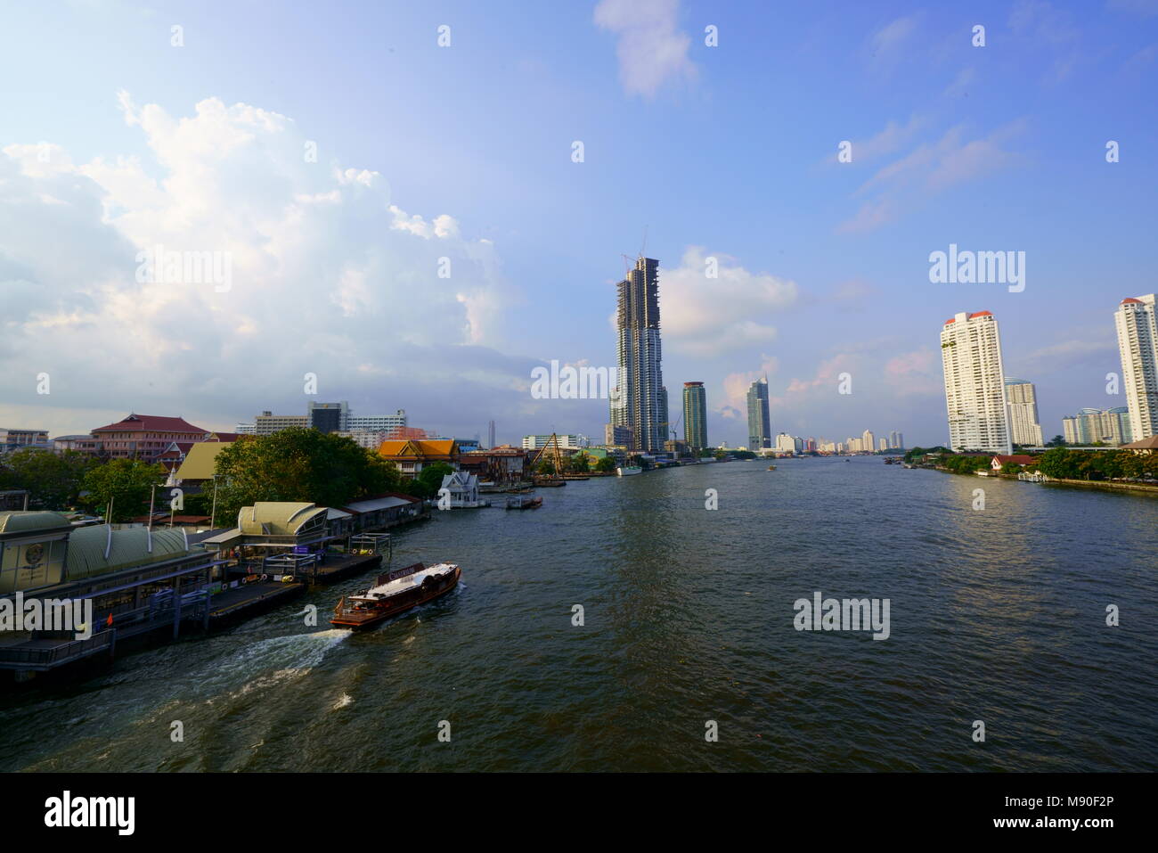 The capital Ferry this is Taksin bridge Jao praya river near BTS Taksin ...
