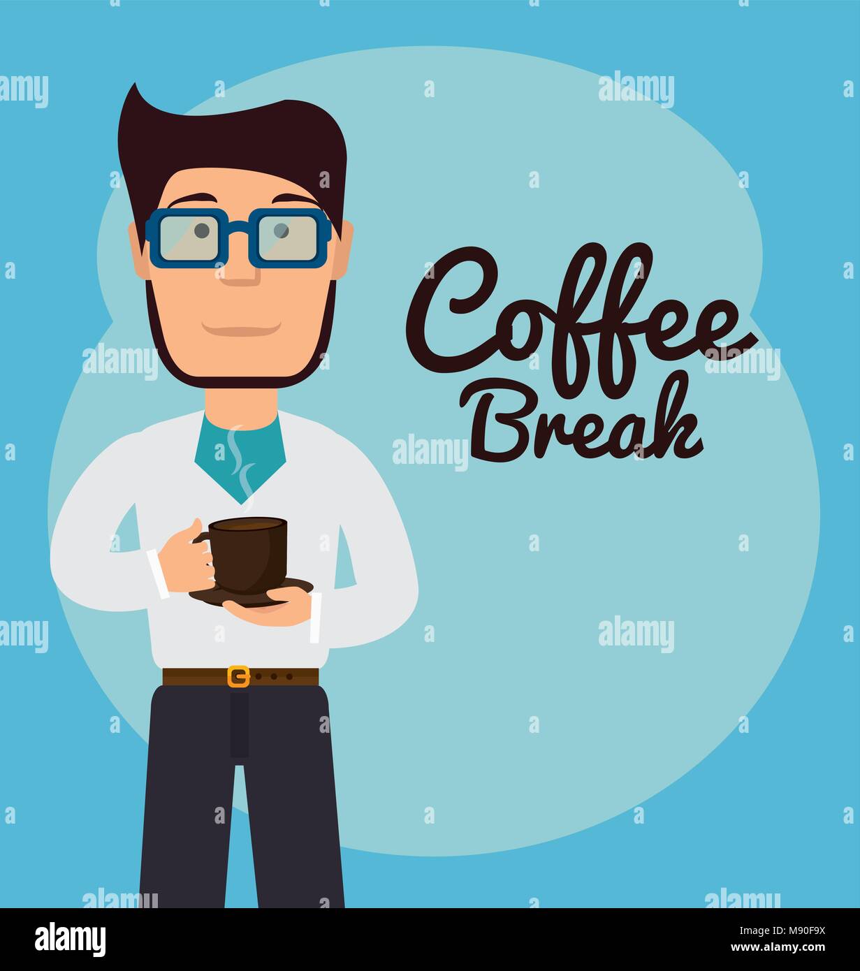 delicious coffee break design, vector illustration eps10 graphic Stock ...