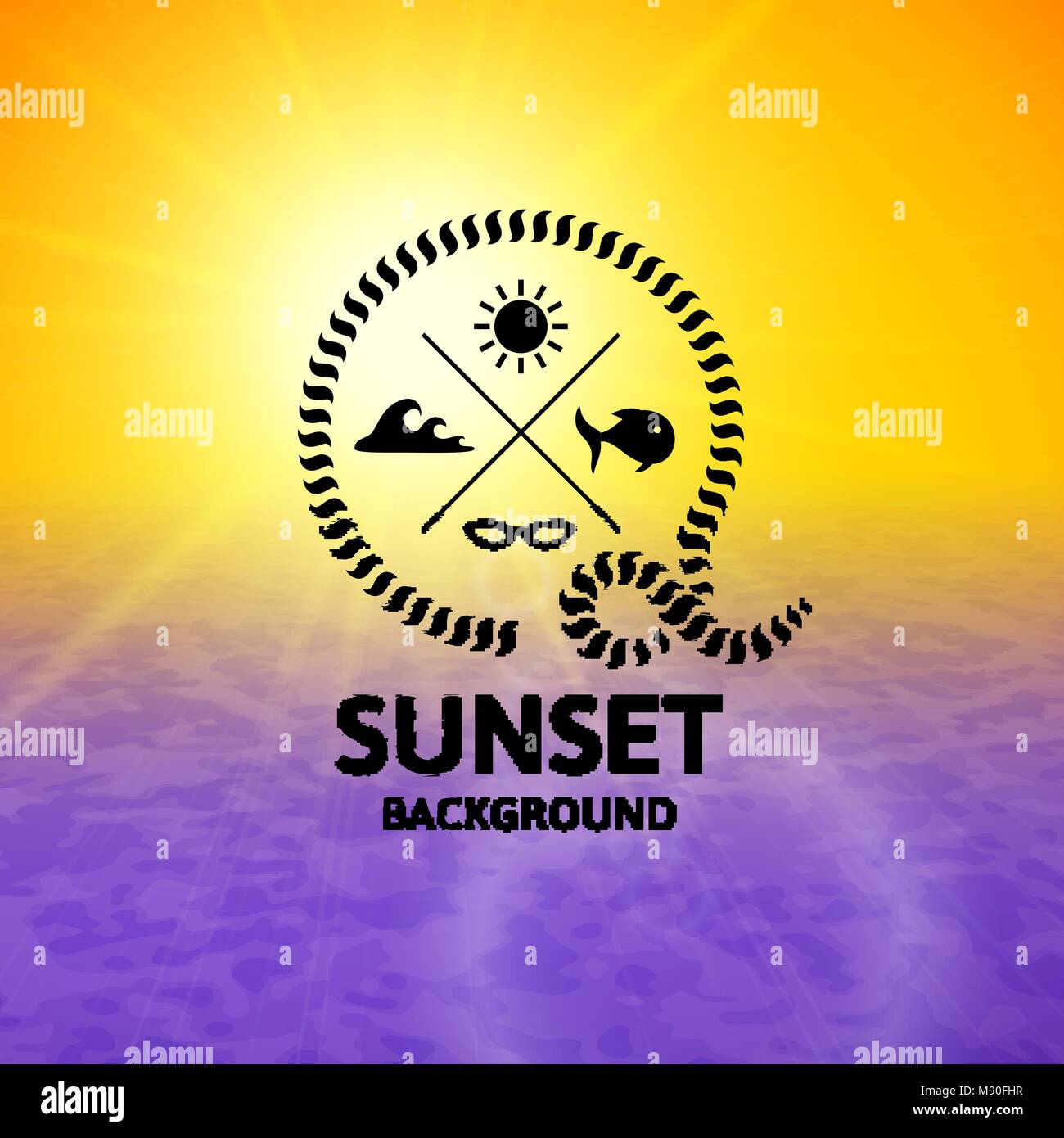 Summer lake water surface Stock Vector Images - Alamy