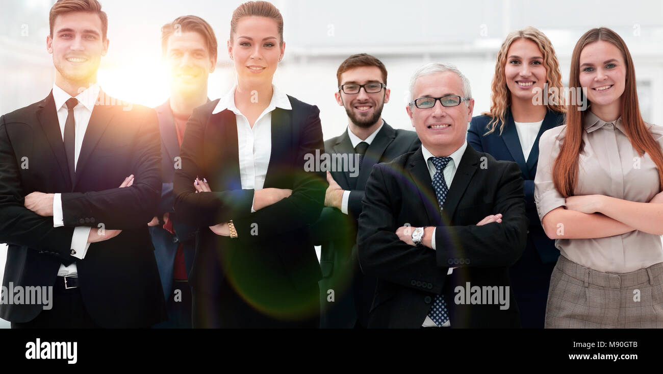 closeup portrait of a leading business team Stock Photo - Alamy