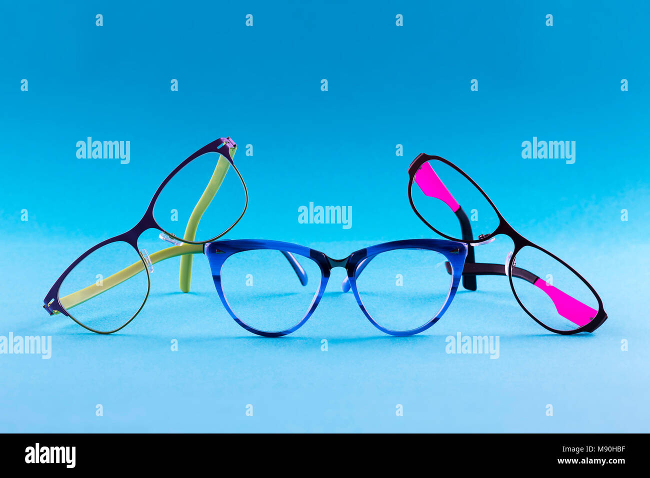 Blue lens glasses hi-res stock photography and images - Alamy