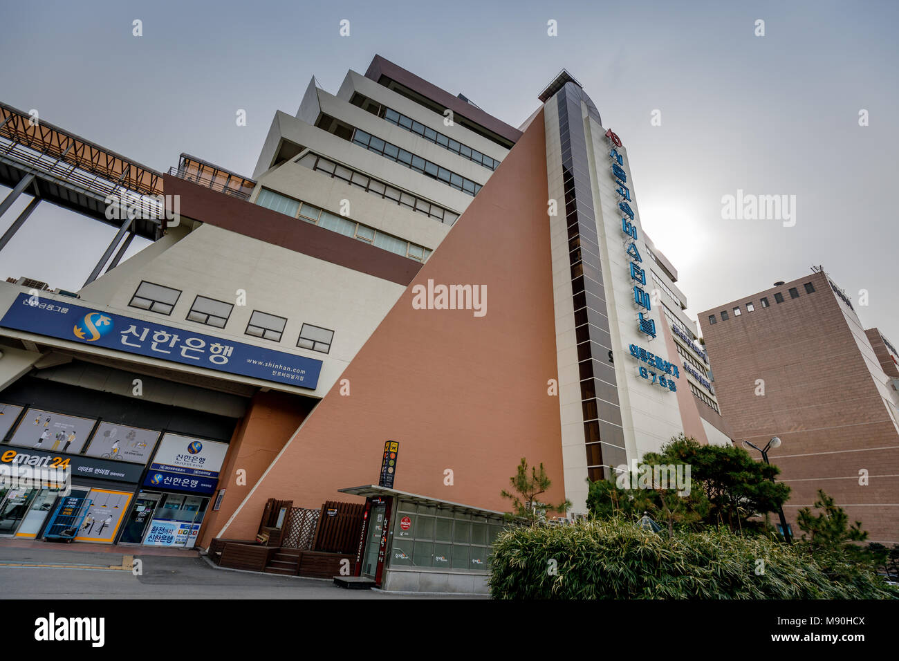 Seoul, South Korea - March 7, 2018 : Main building of Seoul Express Bus ...