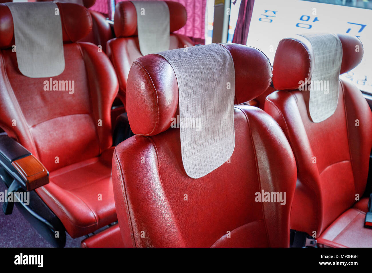 Seoul, South Korea - March 7, 2018 : Seats inside Express Bus in Seoul ...