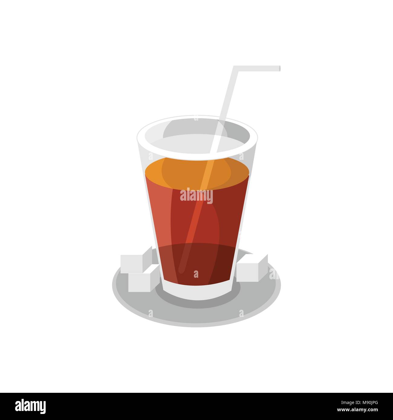 Ice Tea Cafe Vector Illustration Graphic Design Stock Vector Image ...