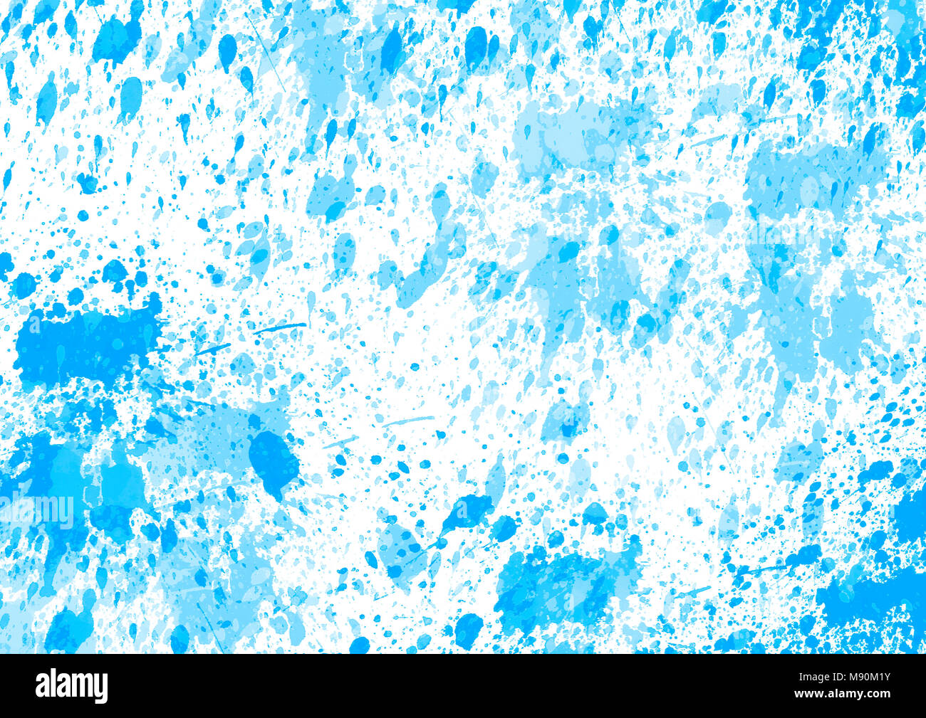 Light blue water color patches graphic brush strokes effect background ...