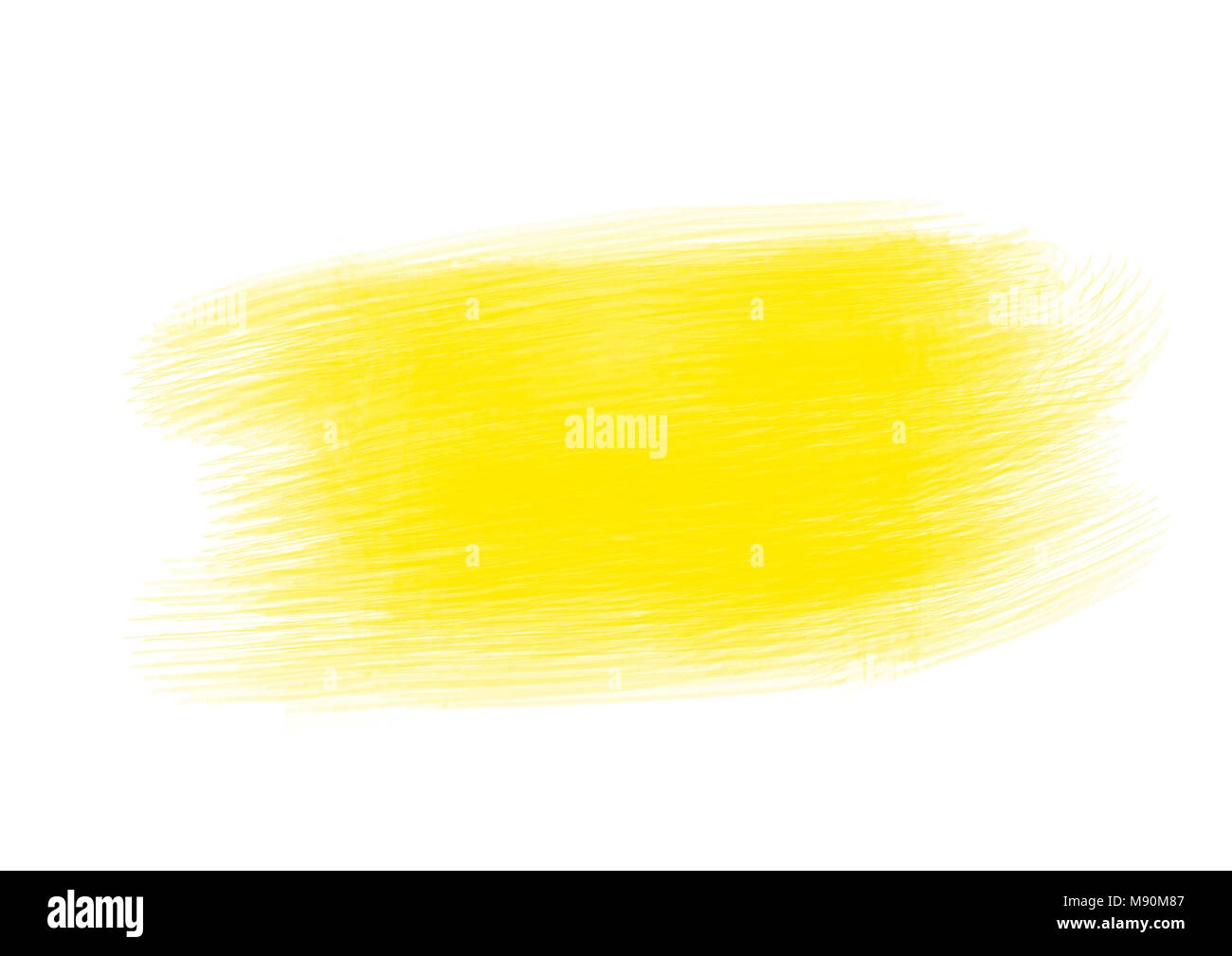 Yellow water color patches graphic brush strokes effect background ...