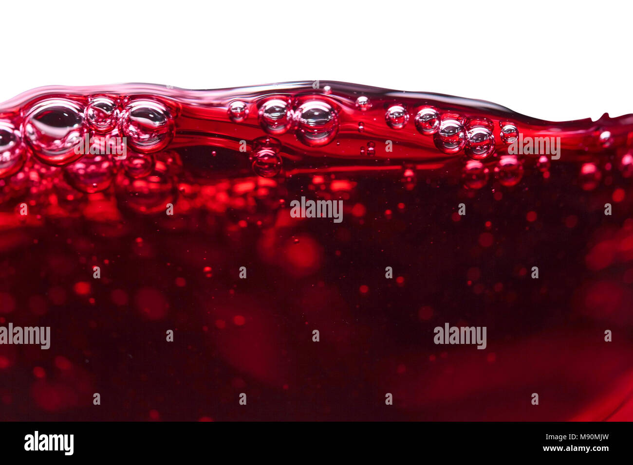 Red wine on white background, abstract splashing , saved clipping path ...
