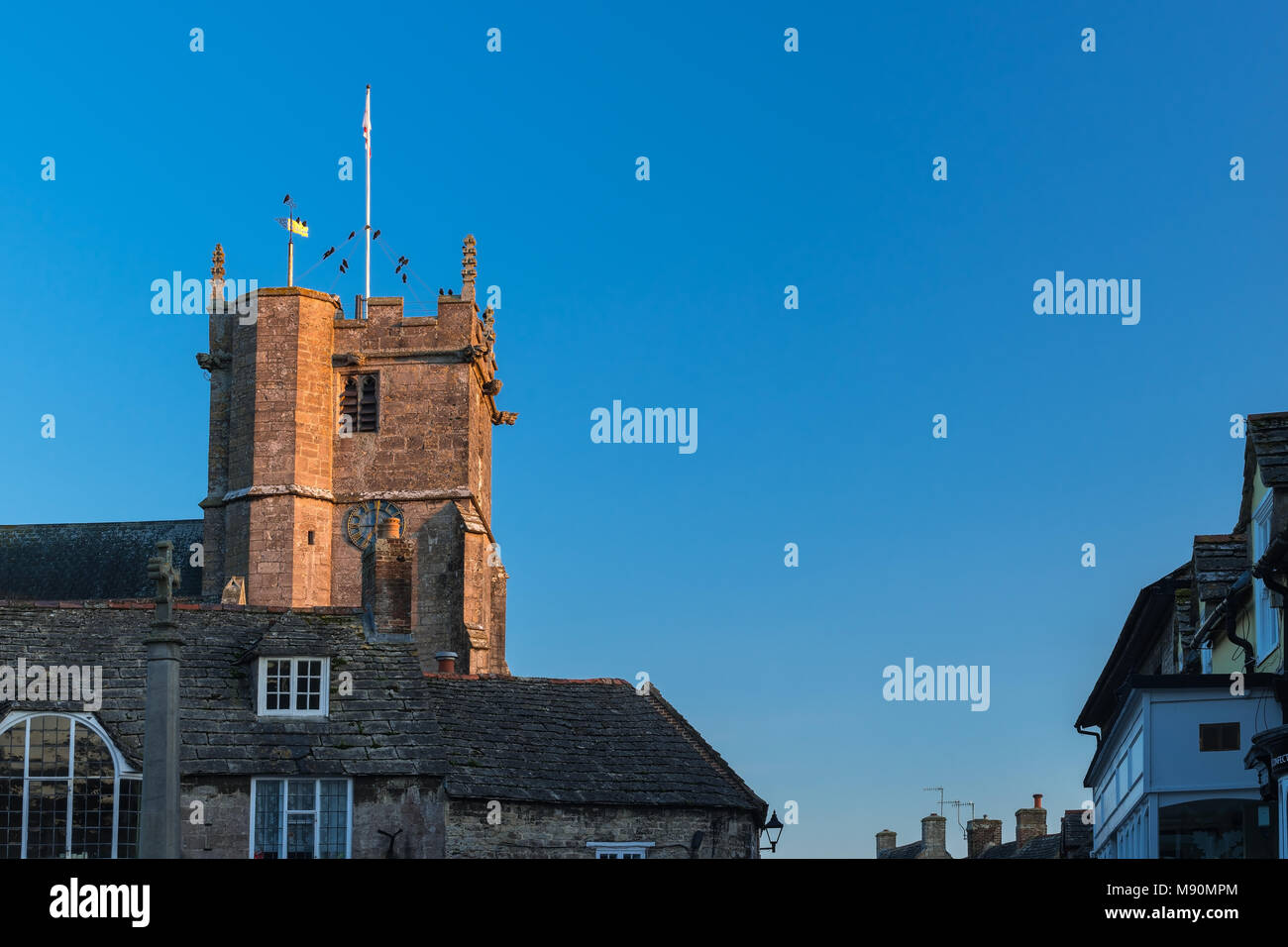 Church of St. Edward, Corfe Castle, Dorset Stock Photo - Alamy