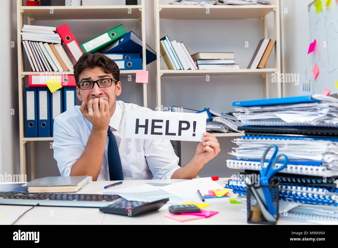 Busy frustrated businessman angry in the office Stock Photo - Alamy