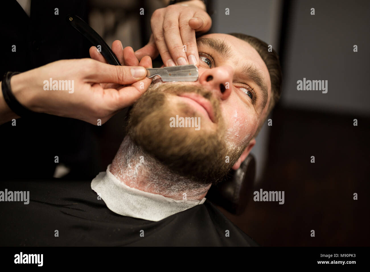 Bearded shaved head hi-res stock photography and images - Alamy