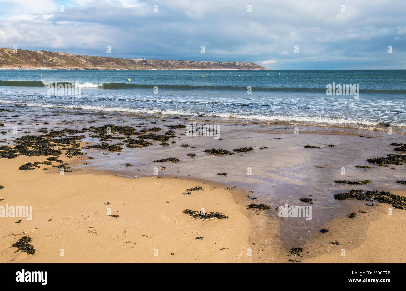 Port Eynon Beach on the Gower Peninsula South Wales Stock Photo - Alamy