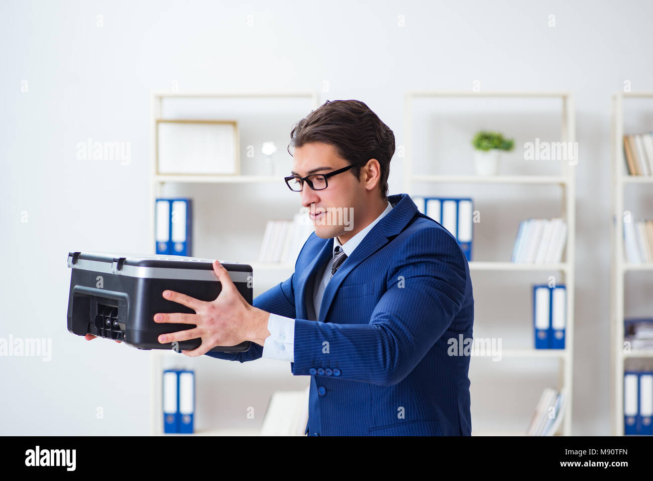 Angry and paper and office and copier hi-res stock photography and ...