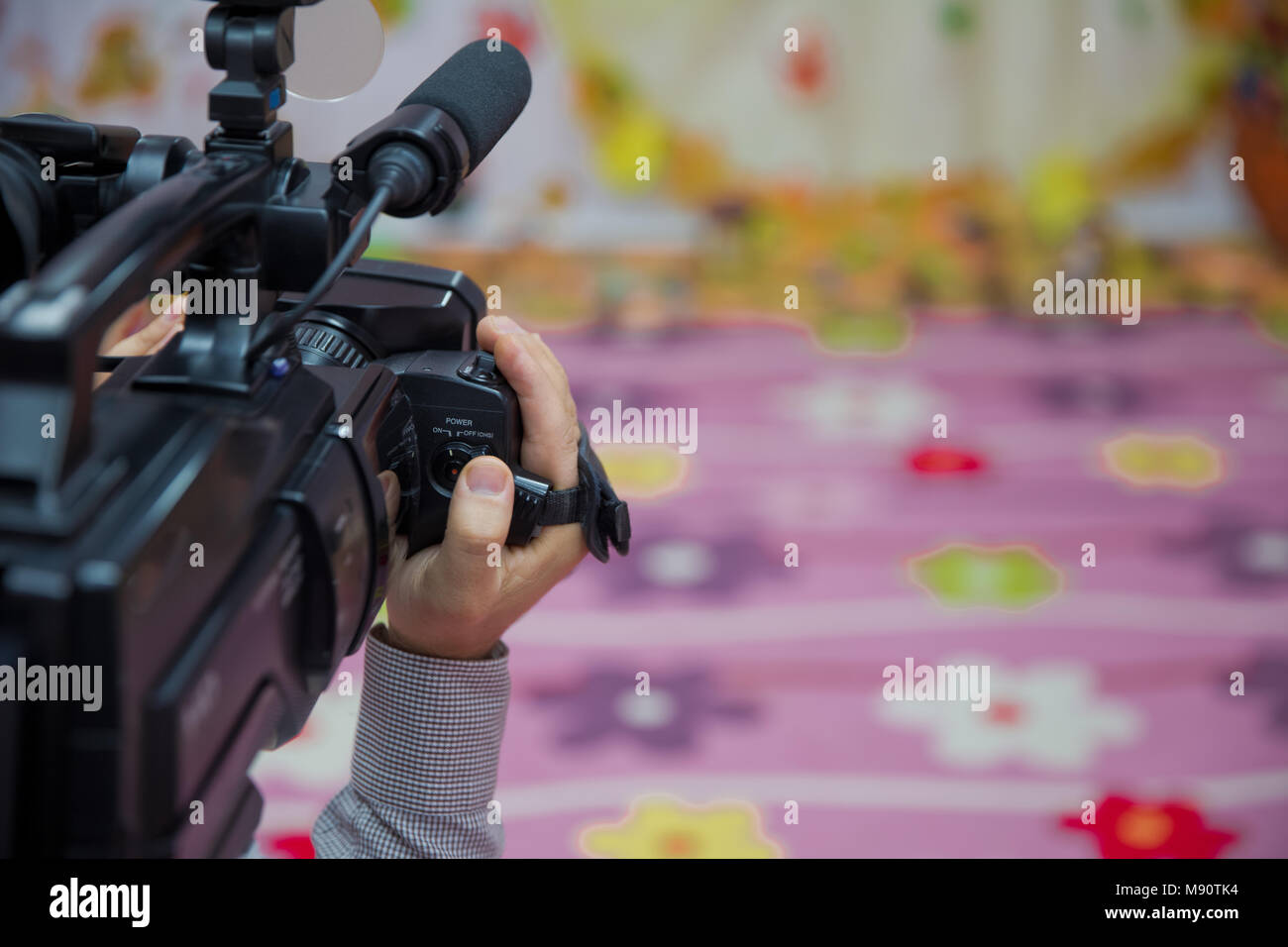 Operator working his equipment video hi-res stock photography and ...