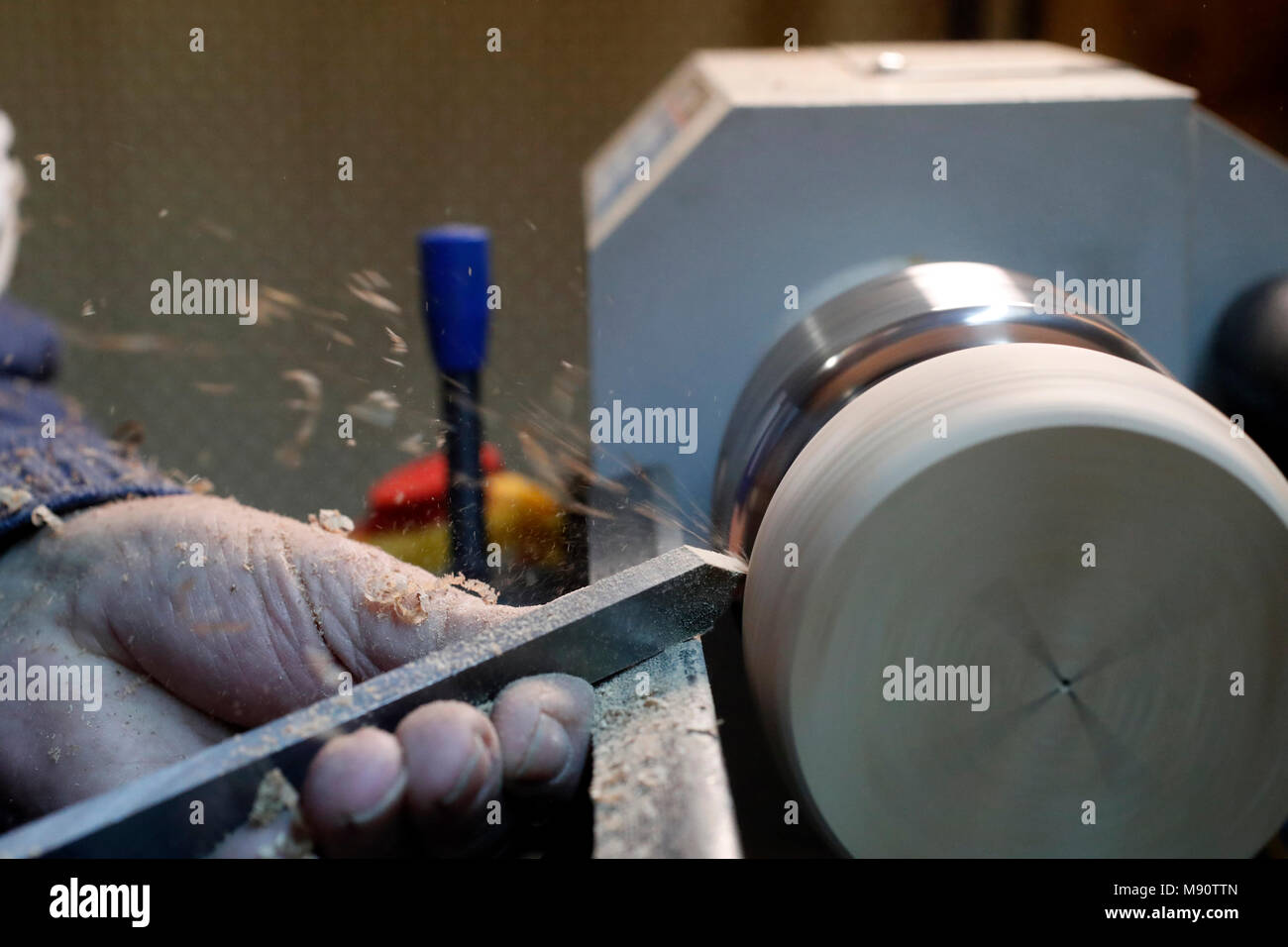Wood lathe hi-res stock photography and images - Alamy
