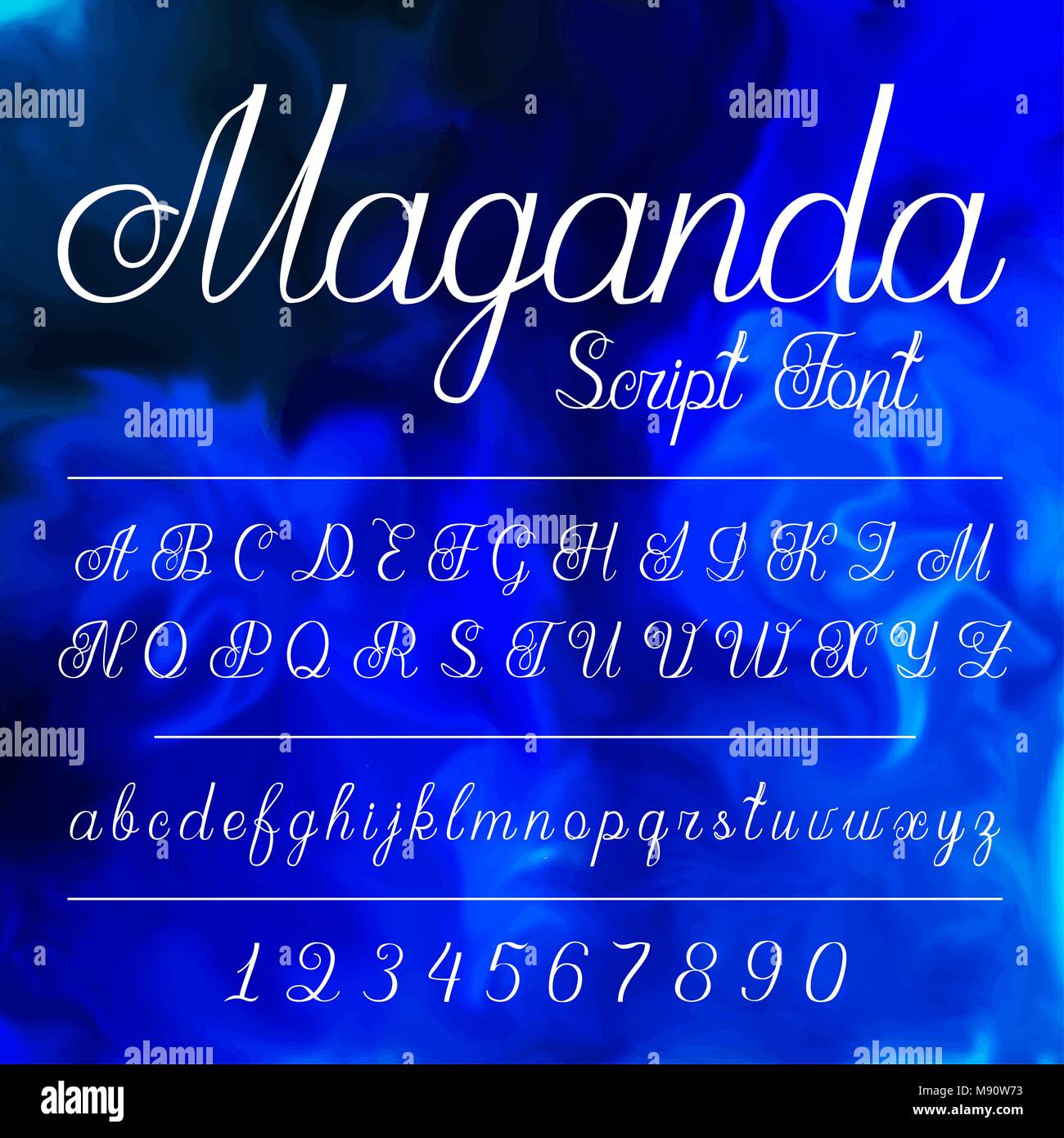 Set hand written vector hi-res stock photography and images - Alamy