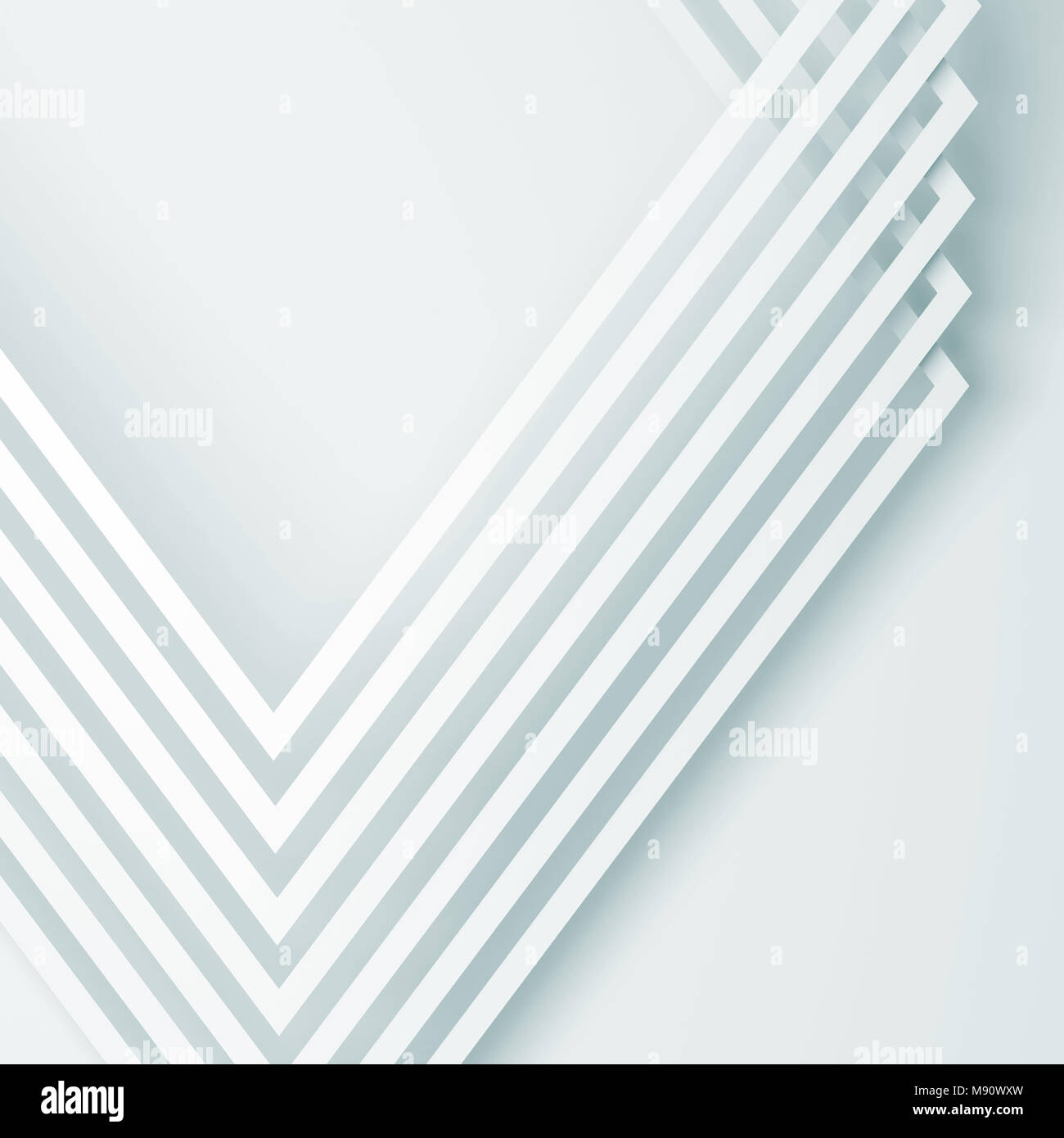 Abstract square graphic background, corners pattern. 3d render ...