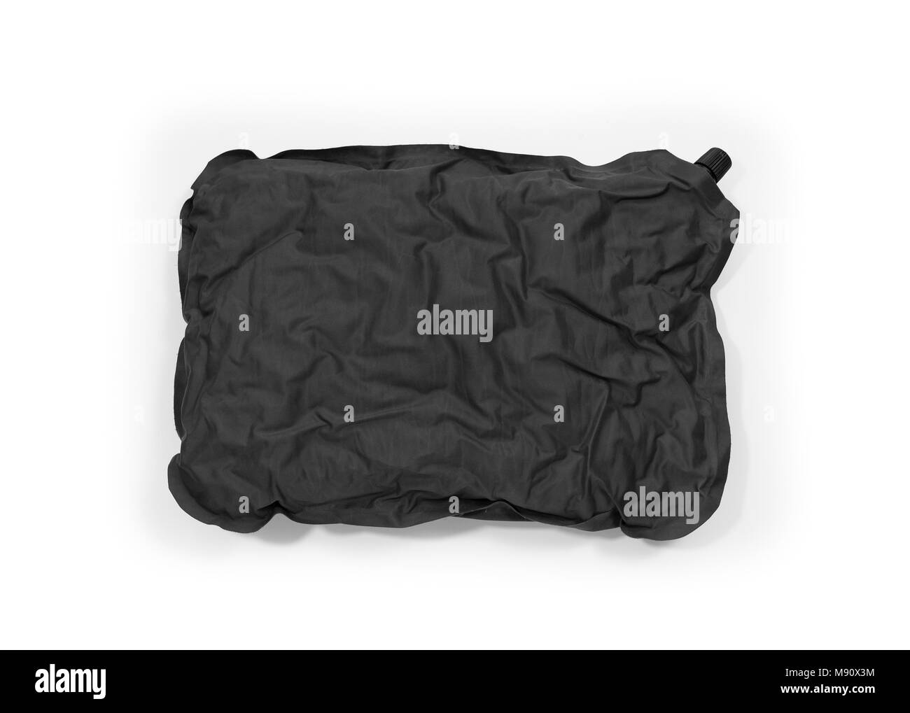 tourist self inflating pillow - not inflated version - isolated on ...